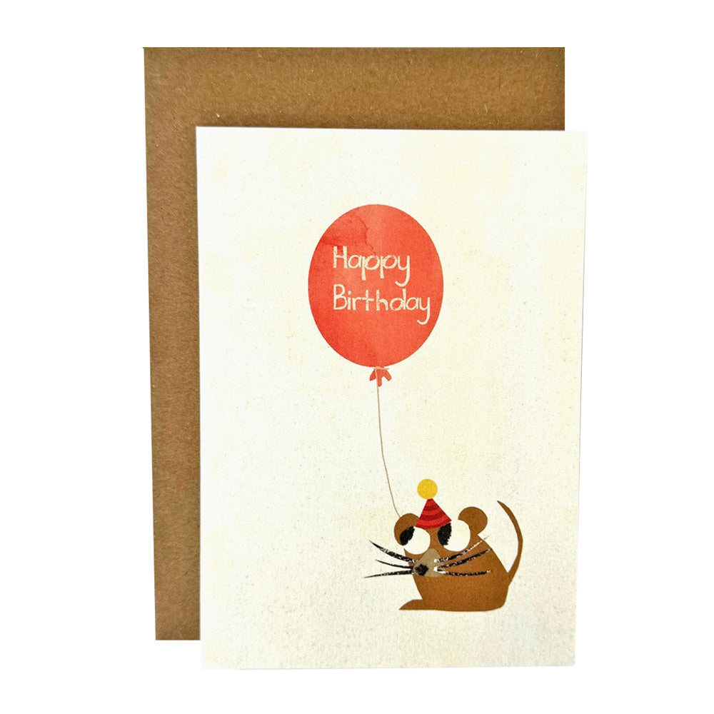Happy Birthday Mouse Card | M.Lovewell