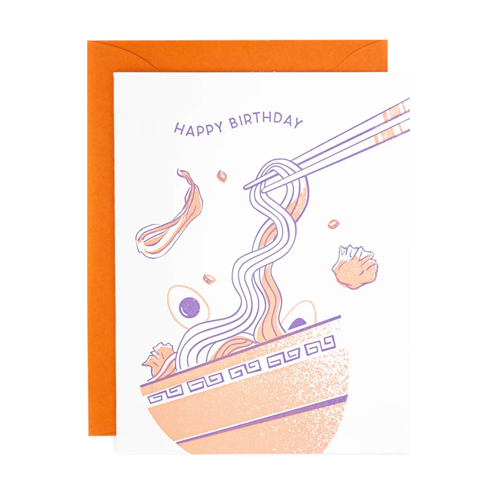 Birthday Noodles Card | M.Lovewell