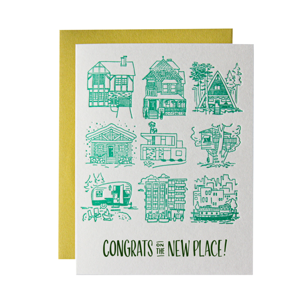 Congrats On the New Place Card – M.Lovewell
