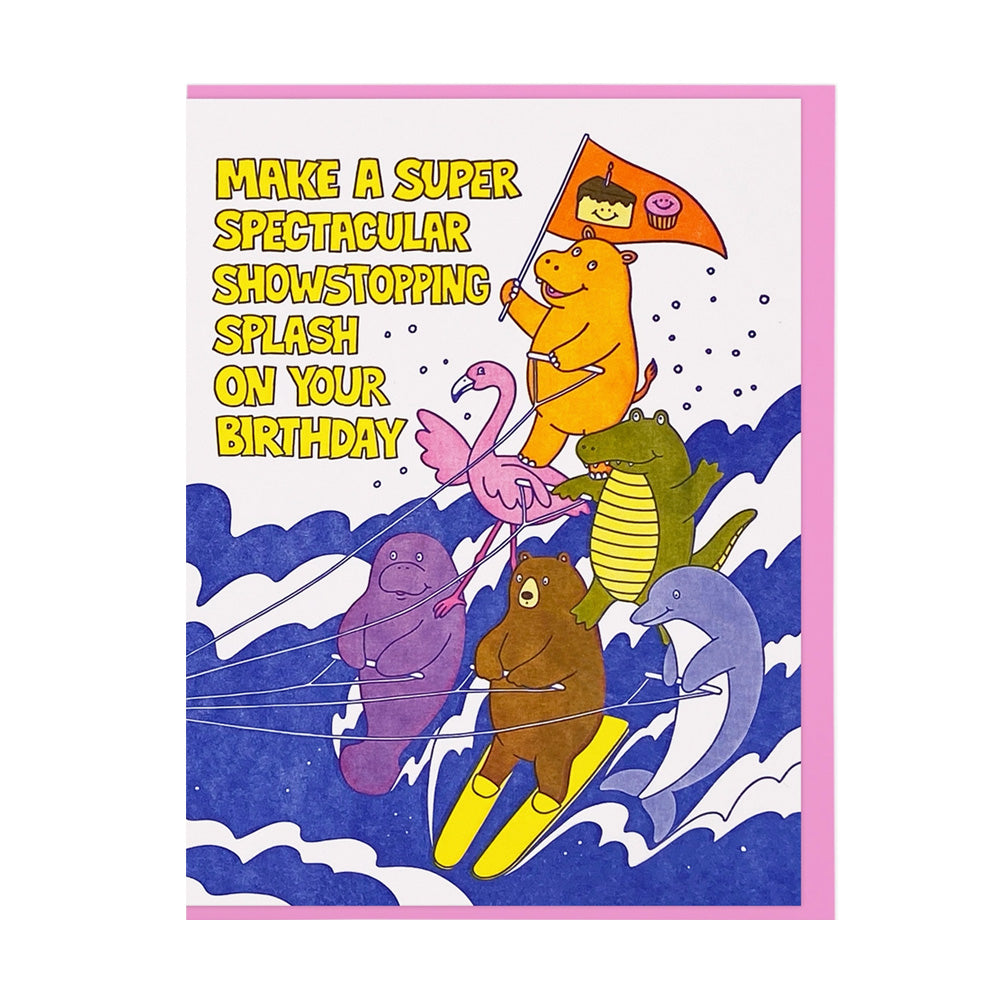 Super Spectacular Showstopping Splash Birthday Card | M.Lovewell