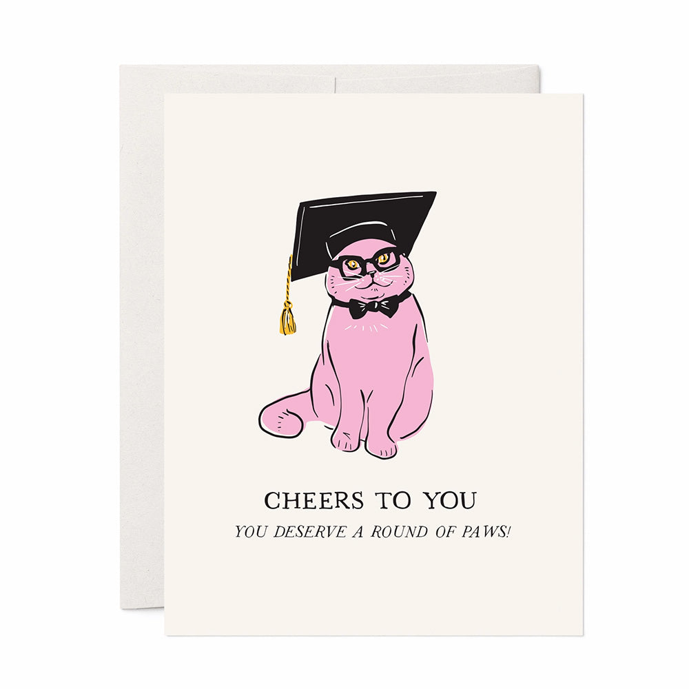 Cat Graduation Card | M.Lovewell