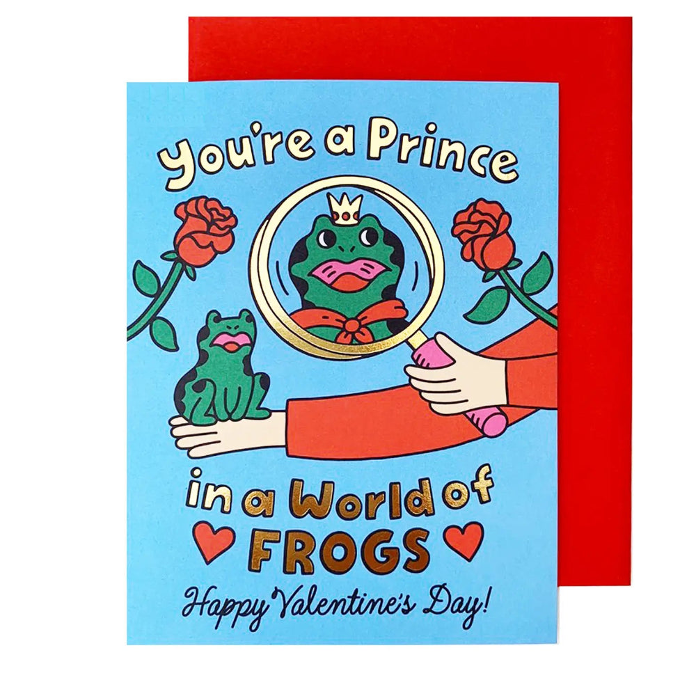 Frog Prince Valentine's Day Card – M.Lovewell