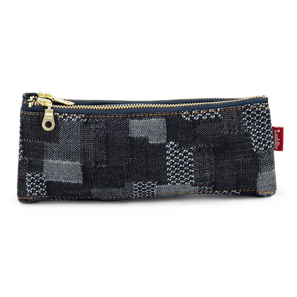 Luddite Denim Folding Pen Case - Patchwork – M.Lovewell