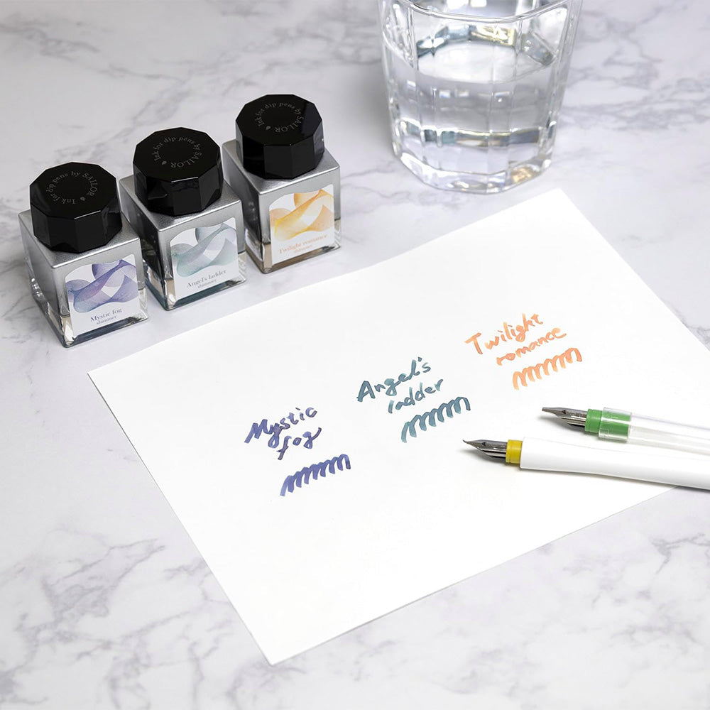 Sailor Dipton Shimmer Dip Pen Ink - Twilight Romance | M.Lovewell