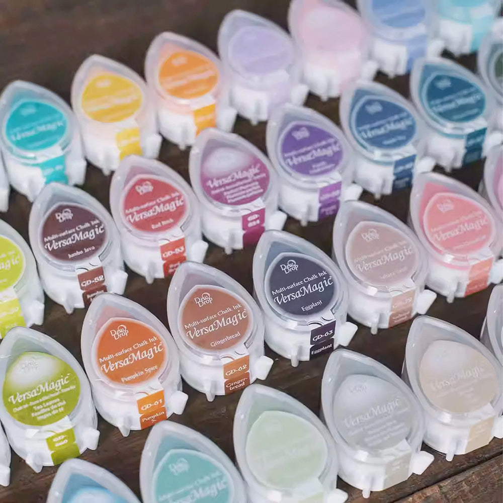 Tsukineko VersaMagic Dewdrop Stamp Ink Pad 4-Color Set - Pretty Pastel ...