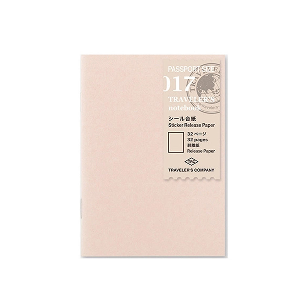 Traveler's Notebook Passport Insert 017 - Sticker Release Paper – M ...