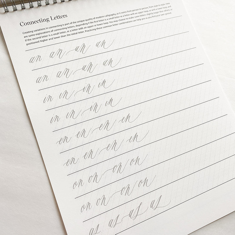 Modern Calligraphy Alphabet Practice Sheets